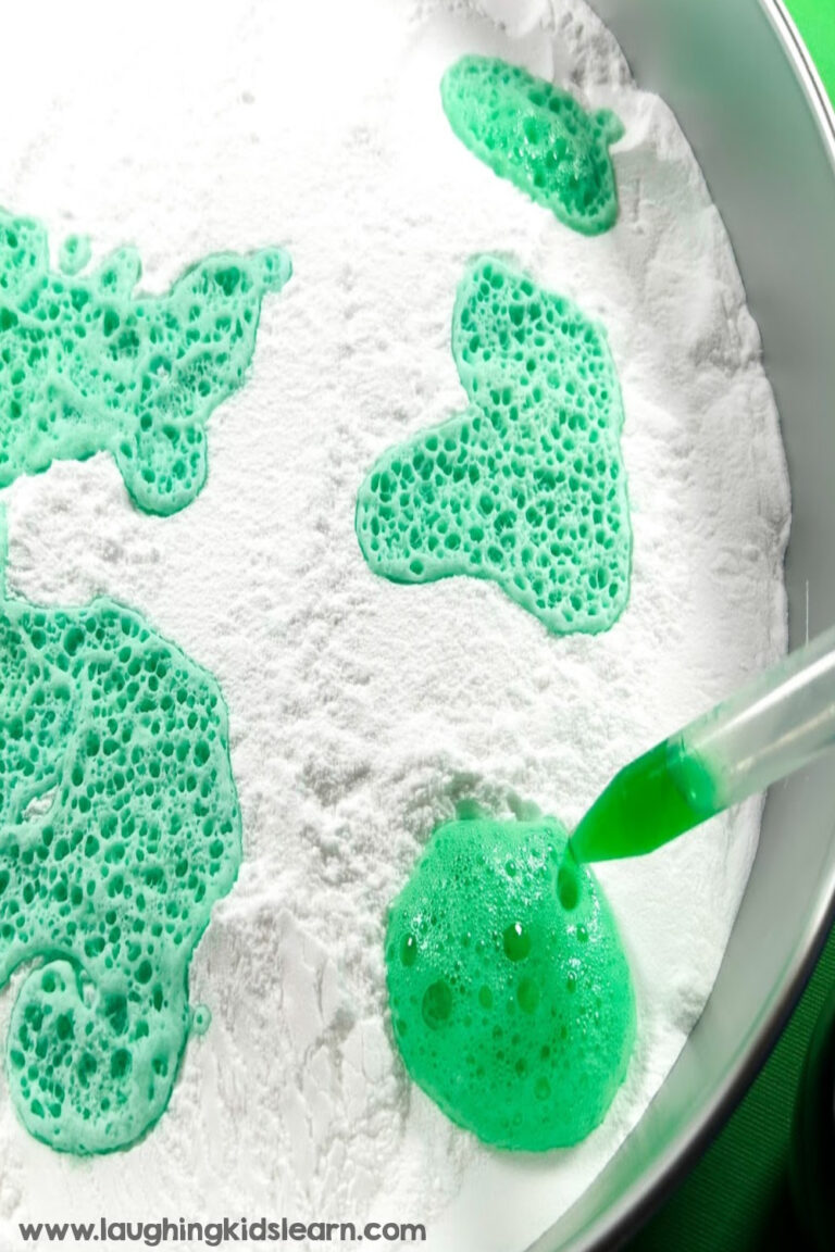 Earth Day Fizzy Science Activity for Kids - Laughing Kids Learn