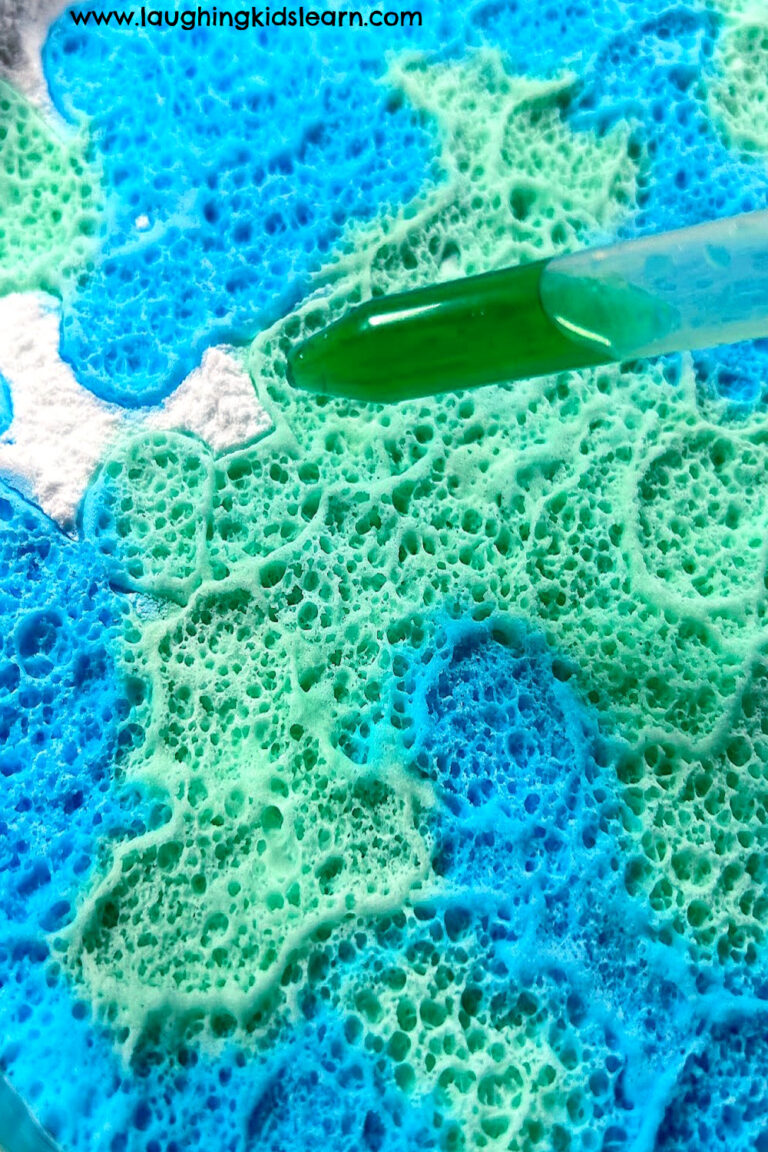 Earth Day Fizzy Science Activity for Kids - Laughing Kids Learn